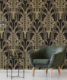 La Fontaine Wallpaper, Original Art Deco Fountain • Milton & King UK