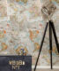 Vintage French Maps Wallpaper • French Wallpaper • Milton & King UK