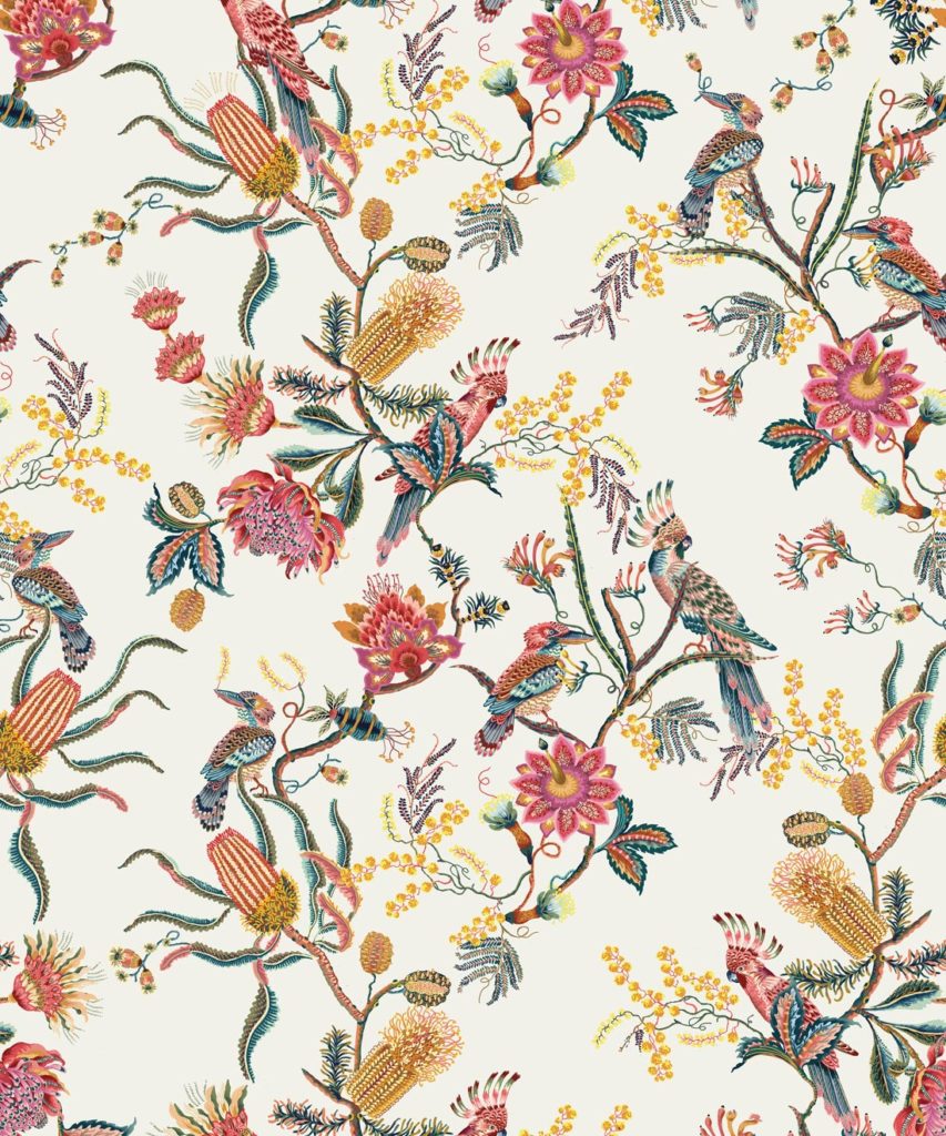 Matilda Wallpaper • Australian Flora & Fauna Wallpaper • Milton & King UK