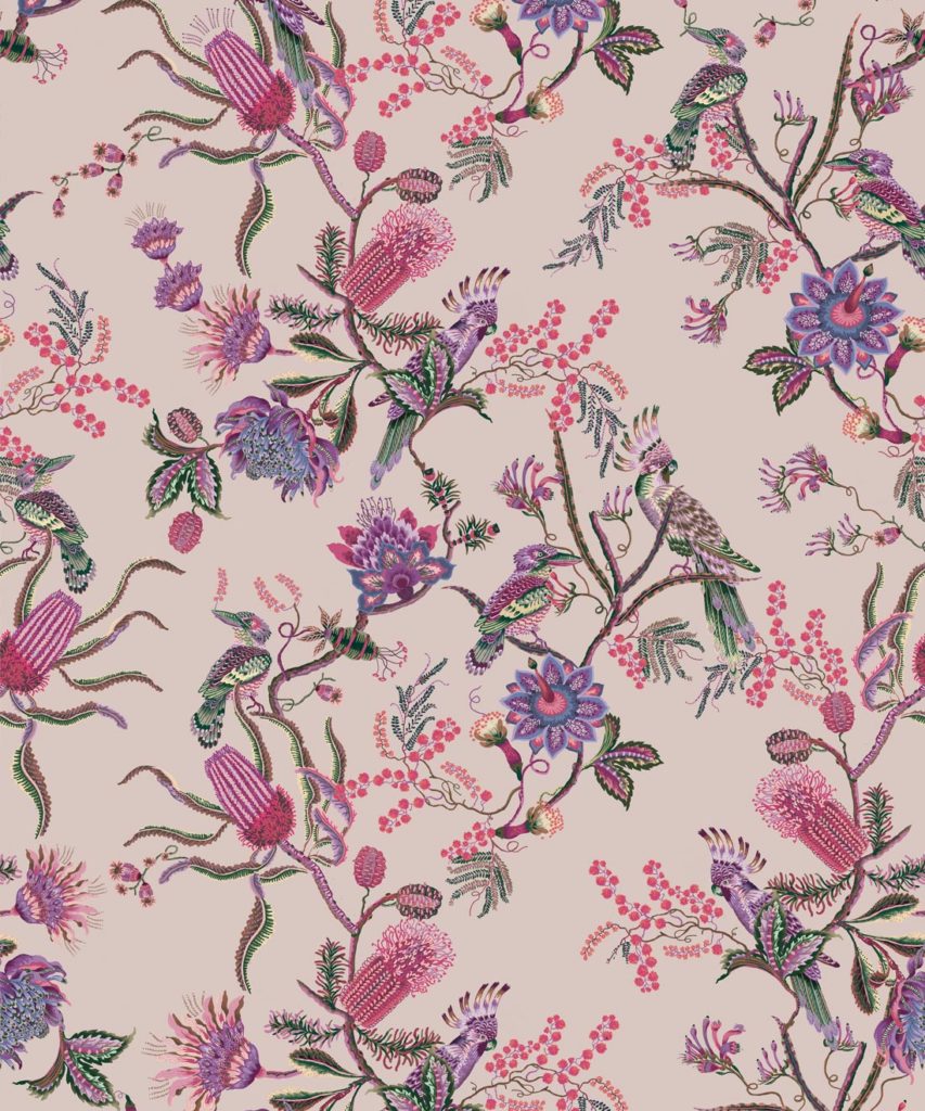 Matilda Wallpaper • Australian Flora & Fauna Wallpaper • Milton & King UK
