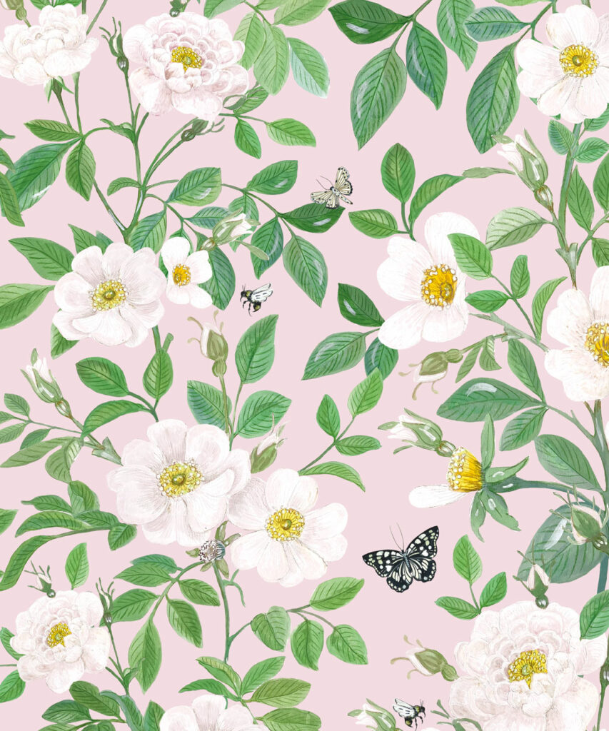 Rosa Wallpaper • Maximalist Floral Wallpaper • Milton & King UK