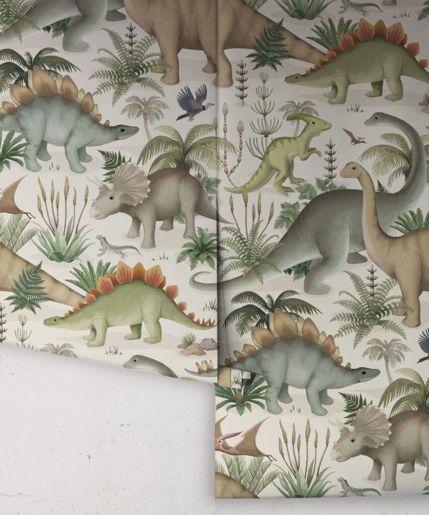 Prehistorica Wallpaper • Dinosaur Wallpaper • Milton & King UK