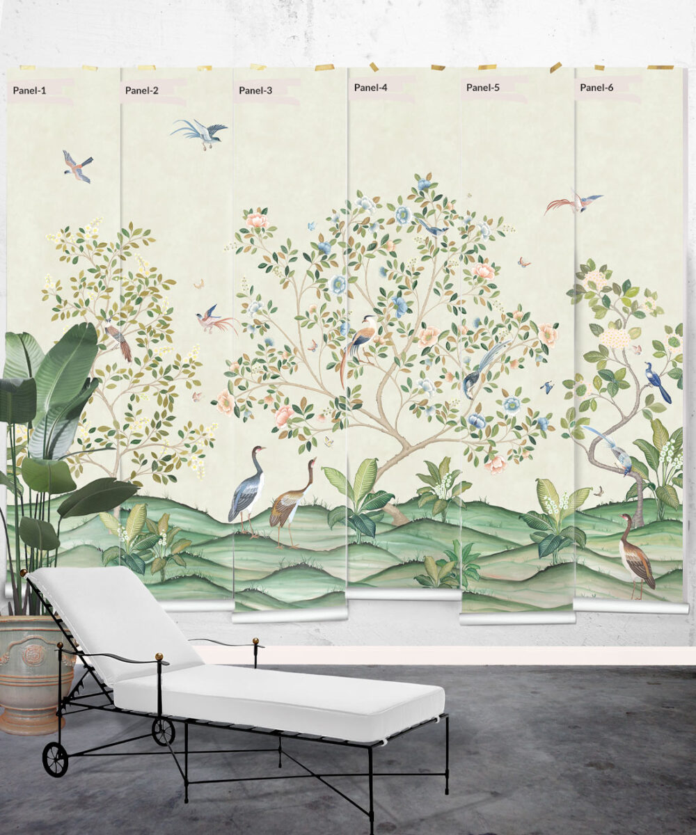 Spring Landscape Mural • Botanical Mural • Milton & King UK