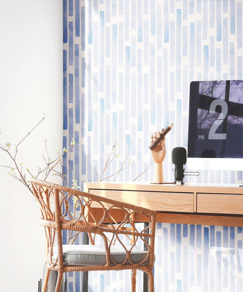 Colonnes Wallpaper • Watercolour Wallpaper • Milton & King UK