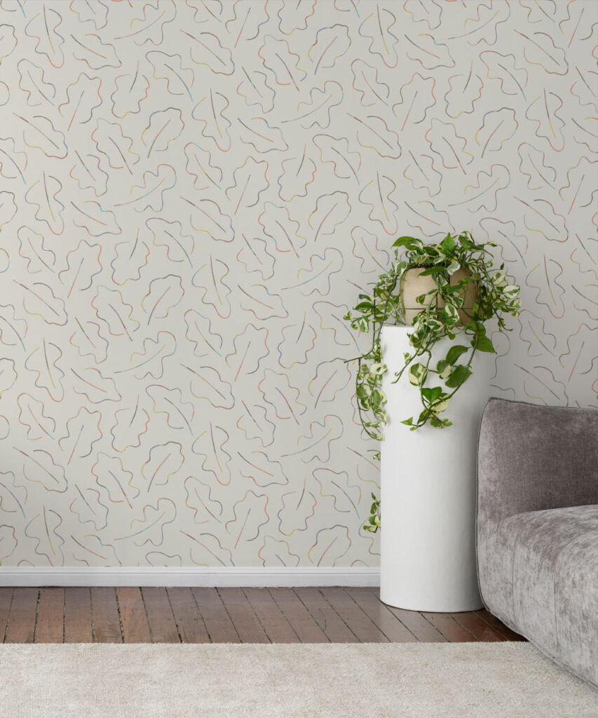 Spring Leaves Wallpaper • Neon Leaf Wallpaper • Milton & King UK