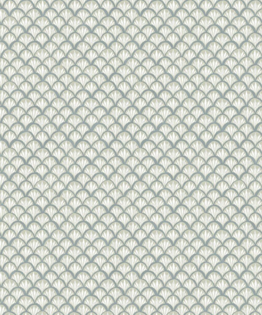 Moon Waves Wallpaper • Petite Scallop Print • Milton & King UK